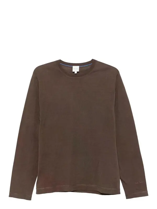 Paul Smith Cotton Fine-knit T-shirt - Brown