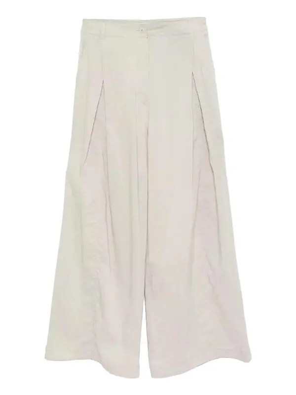 LOW CLASSIC Pleated Palazzo Pants - Green