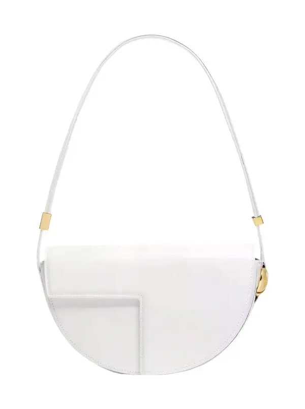 Patou Le Leather Shoulder Bag - White