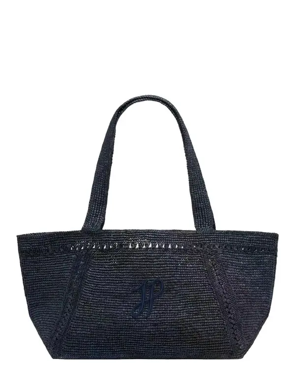 Patou Large Jp Monogram Trapeze Tote Bag - Blue