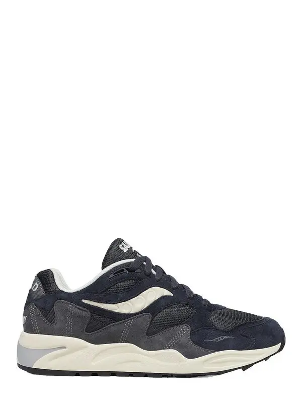 Saucony Grid Shadow 2 Essentialin Sneakers - Navy Blue/cream