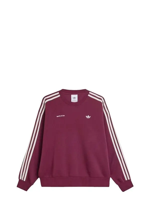 Adidas X Sporty & Rich Sweatshirt - Maroon