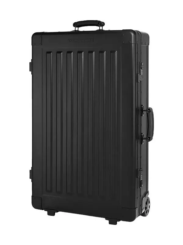 STERLING PACIFIC Xl Checked Suitcase - Black