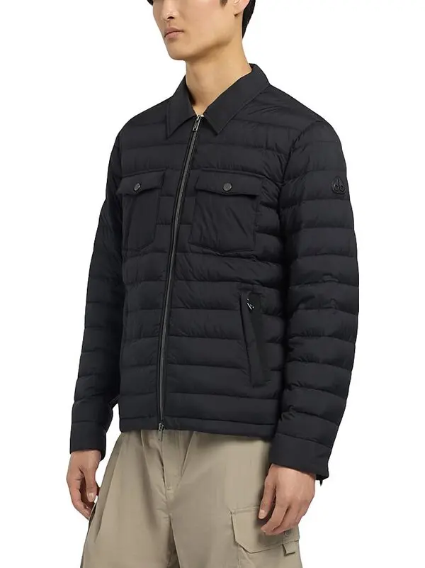 Moose Knuckles Ashton Air Down Shirt Jacket - Black