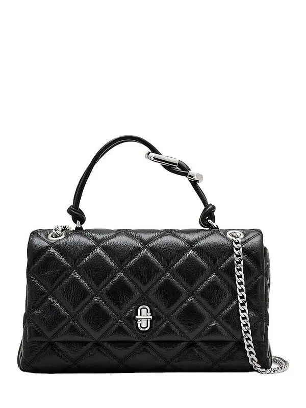 Marc Jacobs Quilted Dual Convertible Shoulder Bag - Black