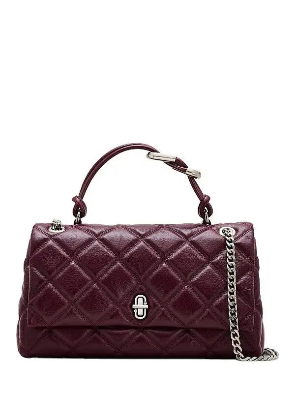 Marc Jacobs Quilted Dual Convertible Shoulder Bag - Dark Plum