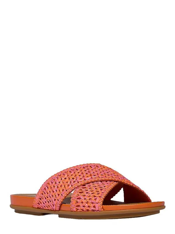 Fitflop Gracie Woven Crisscross Sandals - Satsuma/pinkperfect Mix