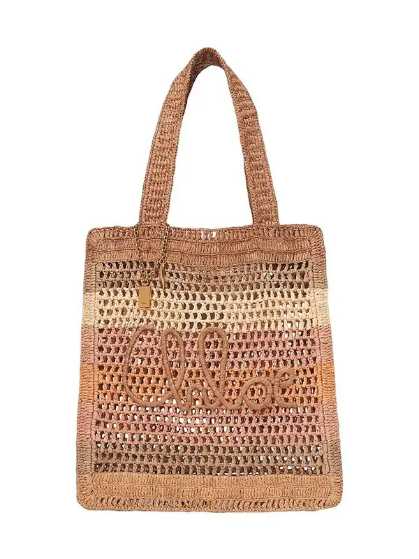 Chloé Raffia Tote - Multicolor