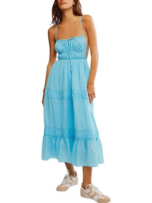 Free People Taking Sides Maxi Dress - Splash