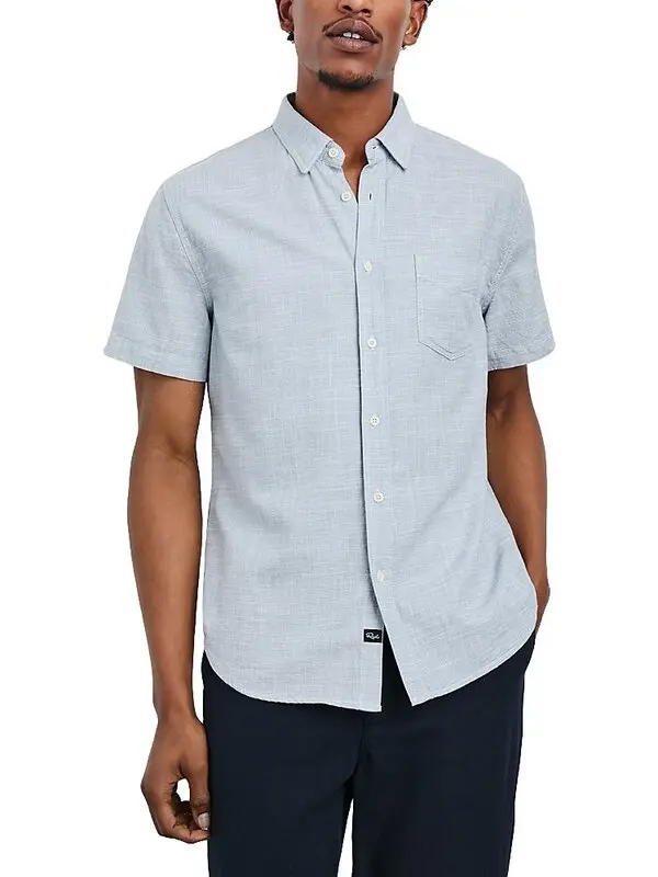 Rails Fairfax Relaxed Fit Button Down Shirt - Tidal Etch