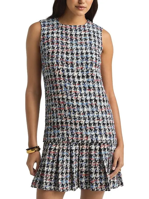St. John Houndstooth Dress - Americana Multi