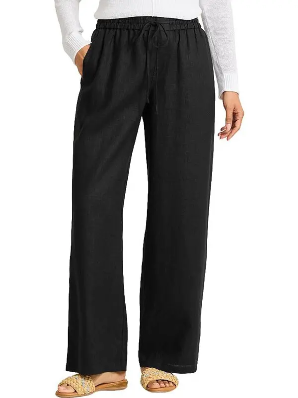 Tommy Bahama Two Palms Linen Easy Pants - Black