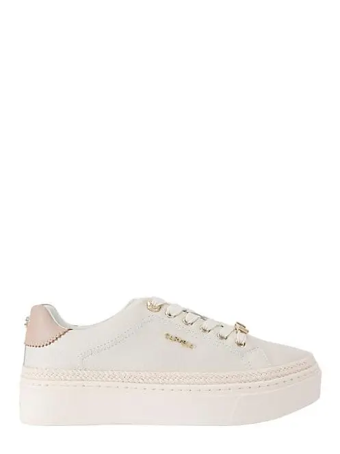 Carvela Caprese Leather Low-top Trainers - White