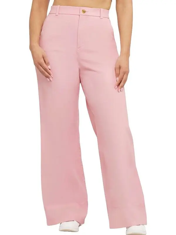 Spanx Super Smooth Stretch Twill Wide Leg Pant - Fleur