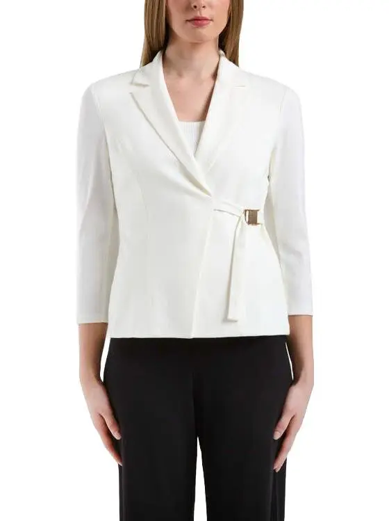 CAPSULE 121 Belted Tailored Jacket - Ivory