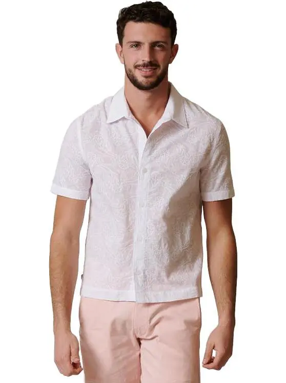 LEISURE LAB Puerto Escondido Button Up - White