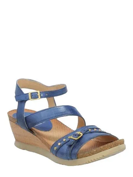 Miz Mooz Sophee Wedge Sandal - Navy