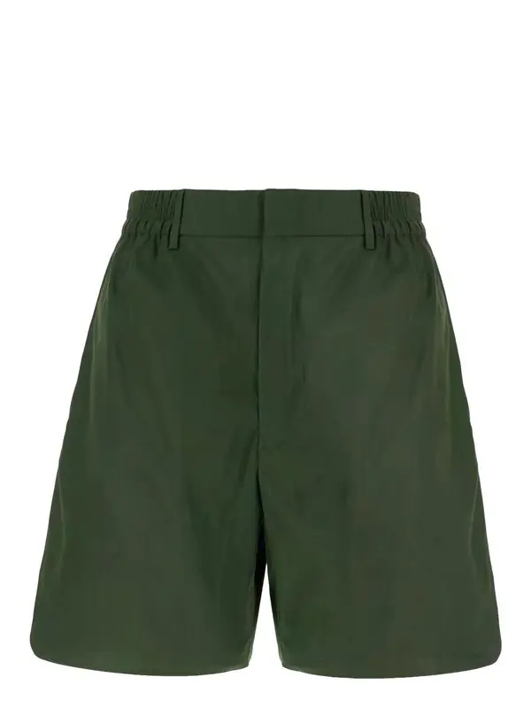 Fendi Cotton Bermuda Shorts - Green