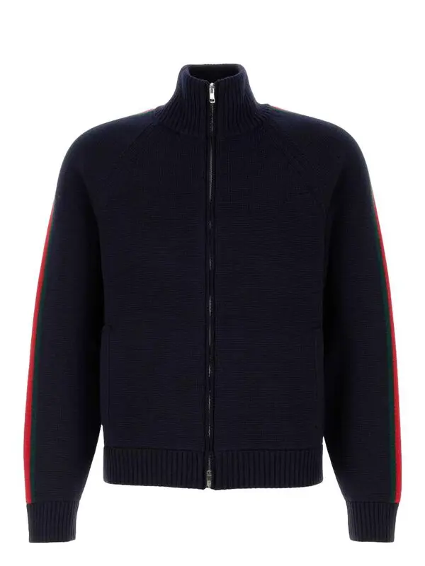 Gucci Dark Wool Cardigan - Blue