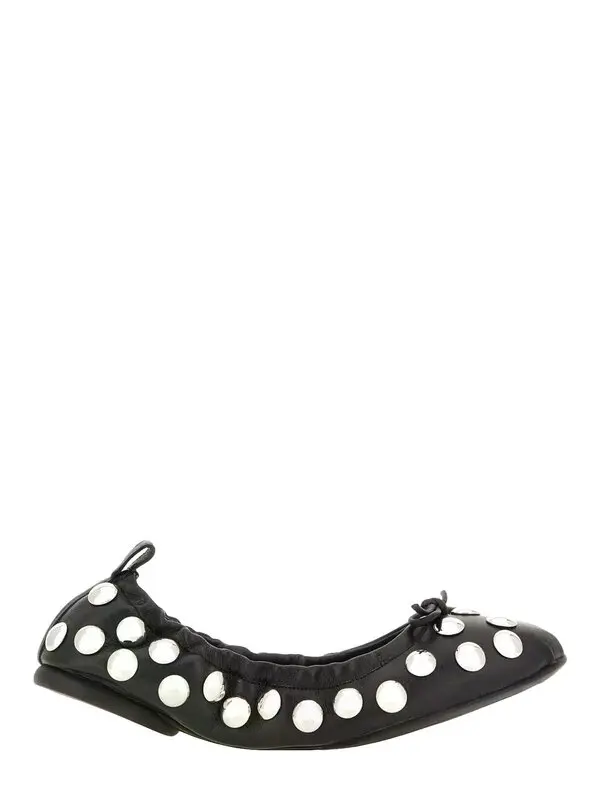 Hogan Borchie Ballerina Shoes - Black