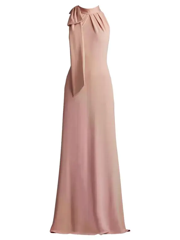 Tadashi Shoji Mock-neck Gown - Pink