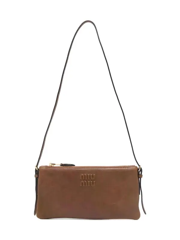 Miu Miu Leather Shoulder Bag - Brown