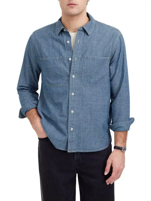 Madewell Chambray Button-up Shirt - Hydetown Wash