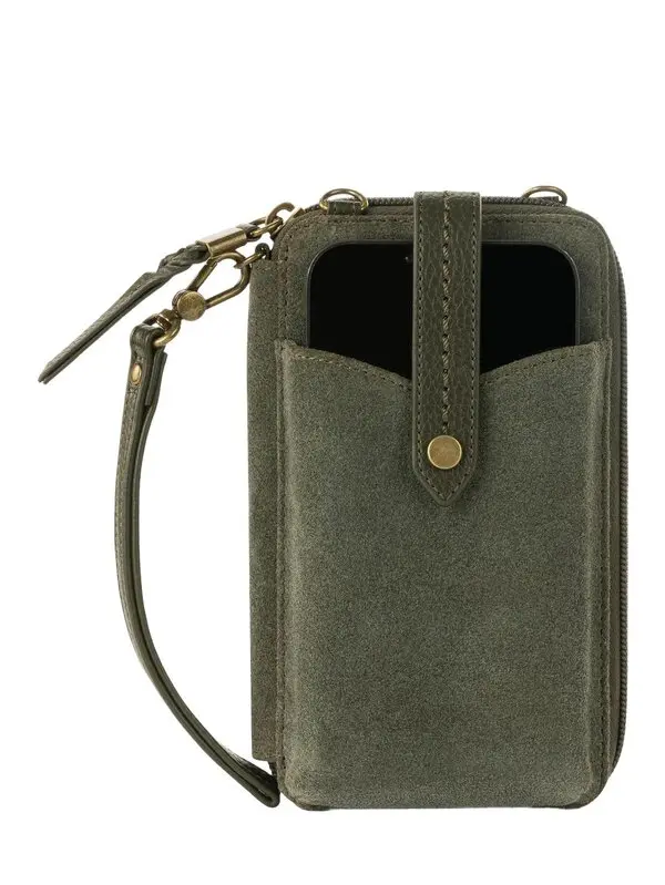 THE SAK Silverlake Smartphone Crossbody - Moss Suede