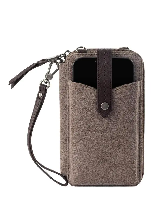 THE SAK Silverlake Smartphone Crossbody - Mushroom Suede