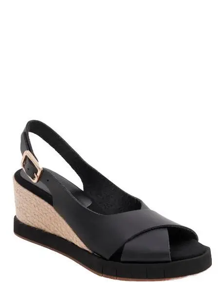 Andre Assous Foxa Slingback Wedge Sandal - Black