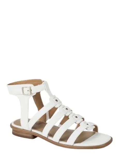 BARETRAPS Nathalia Gladiator Sandals - White Leather