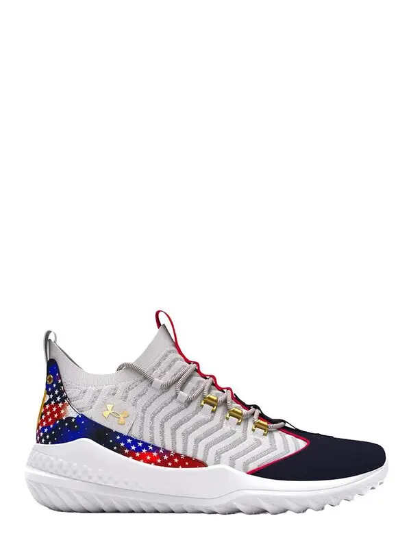 Under Armour Harper Turf Usa - White/midnight Navy Blue/metallic Gold
