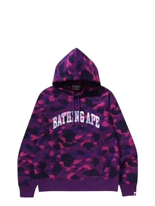 BAPE Camo Pullover Hoodie - Purple