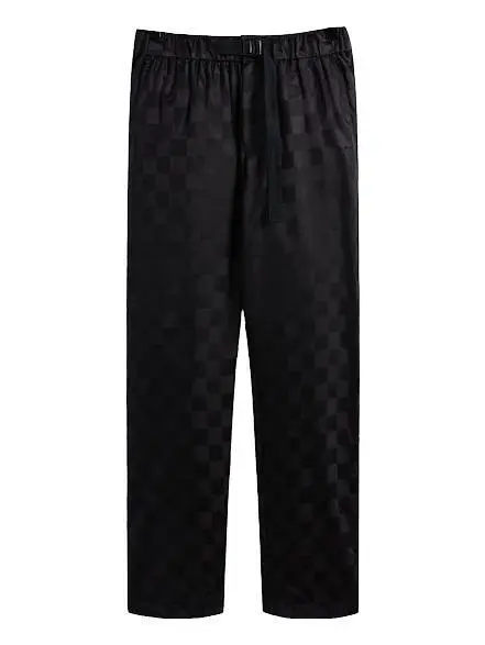 Kith Checkered Satin Davon Pant - Black