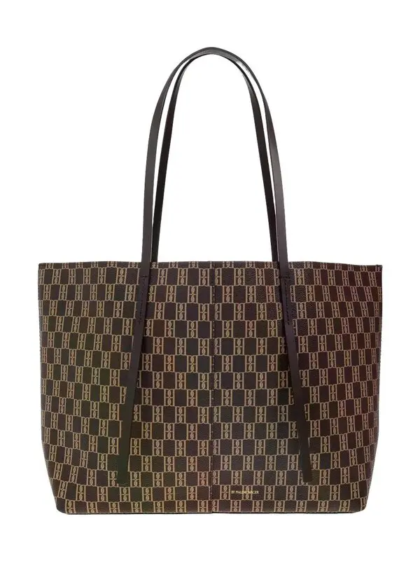 BY MALENE BIRGER Abigail Monogram Tote Bag - Brown