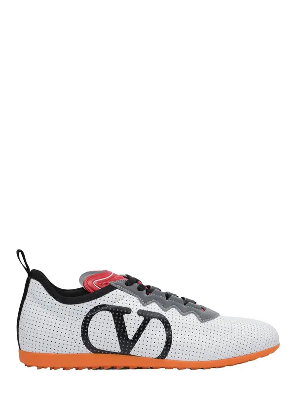 Valentino Garavani Chromathon Leather Sneakers - White