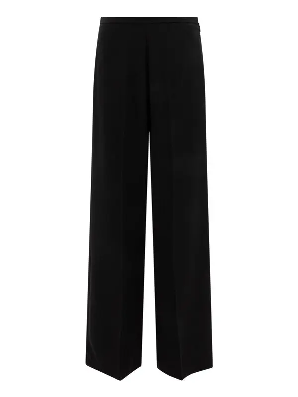 F.IT Solid Color Trousers - Black