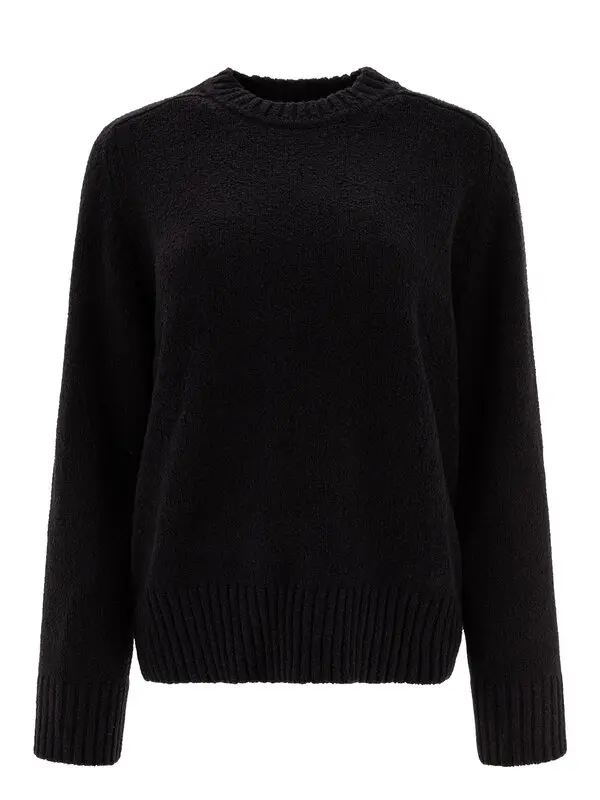 LOULOU STUDIO Canillo Crewneck Sweater - Black
