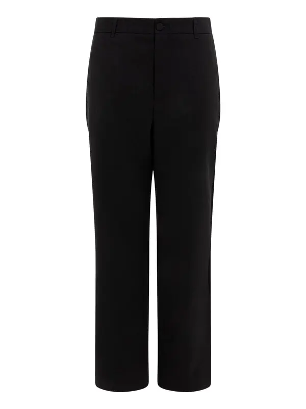 GR10K Landscape Wide-leg Trousers - Black