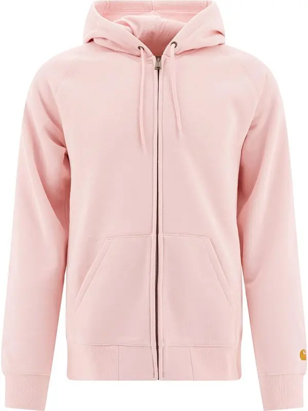 Carhartt Work In Progress Hooded Chase Sweatshirt - Pink