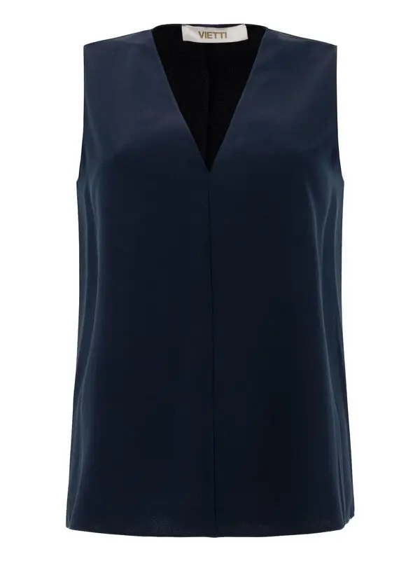 F.IT Solid Sleeveless Top - Blue