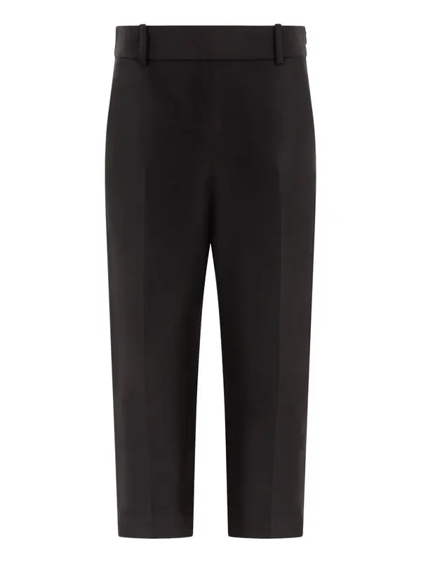 Khaite Virgin Wool-silk Trousers - Black