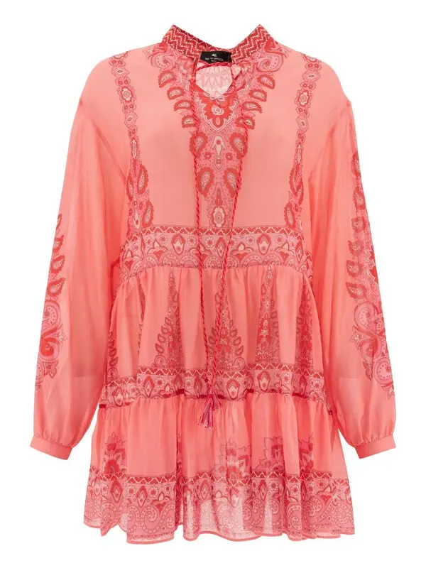 Etro Paisley Print Blouse - Pink