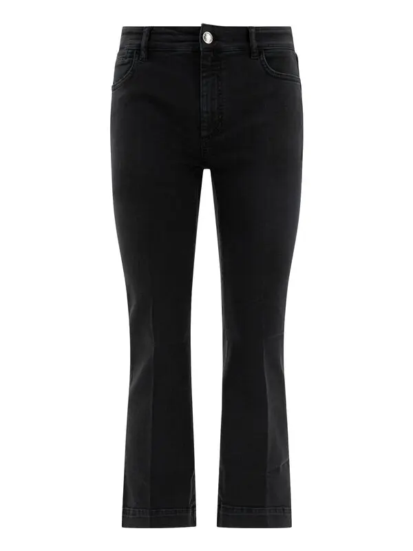 Max Mara Straight-leg Cropped Jeans - Black