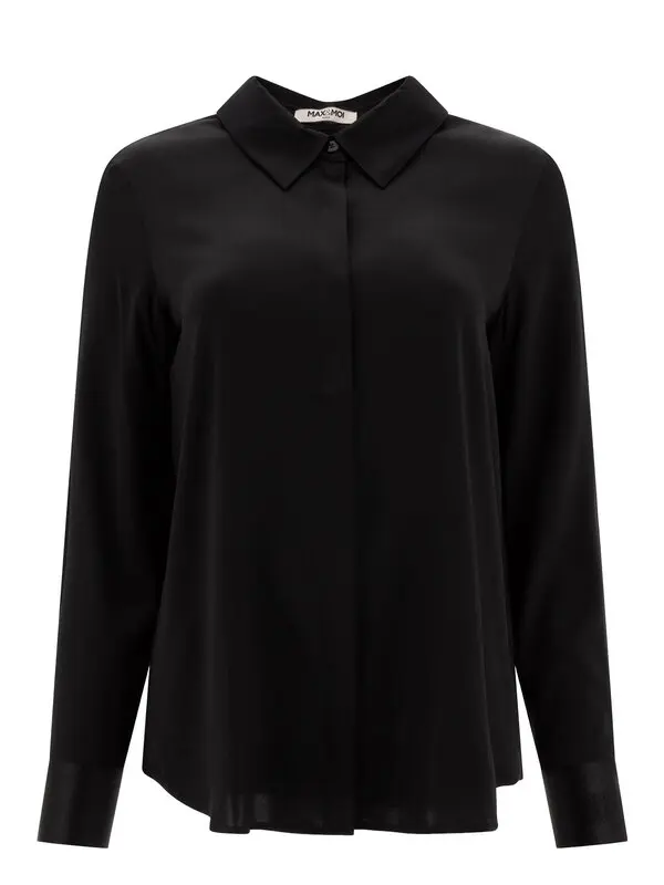 Max & Moi Silk Shirt - Black