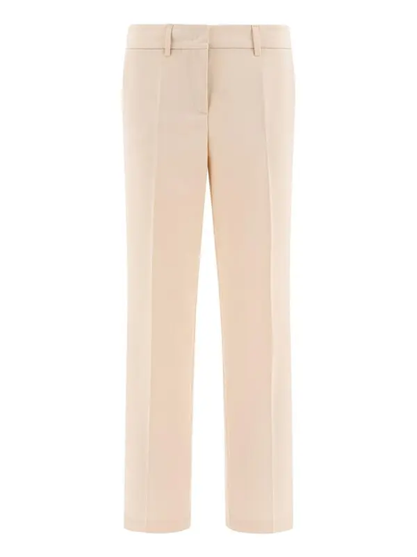 F.IT Solid Trousers - White