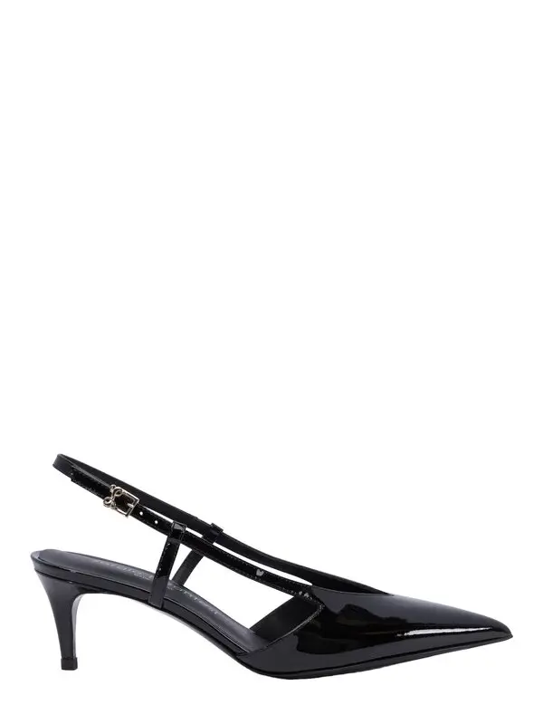 SERGIO LEVANTESI Heeled Slingbacks - Black