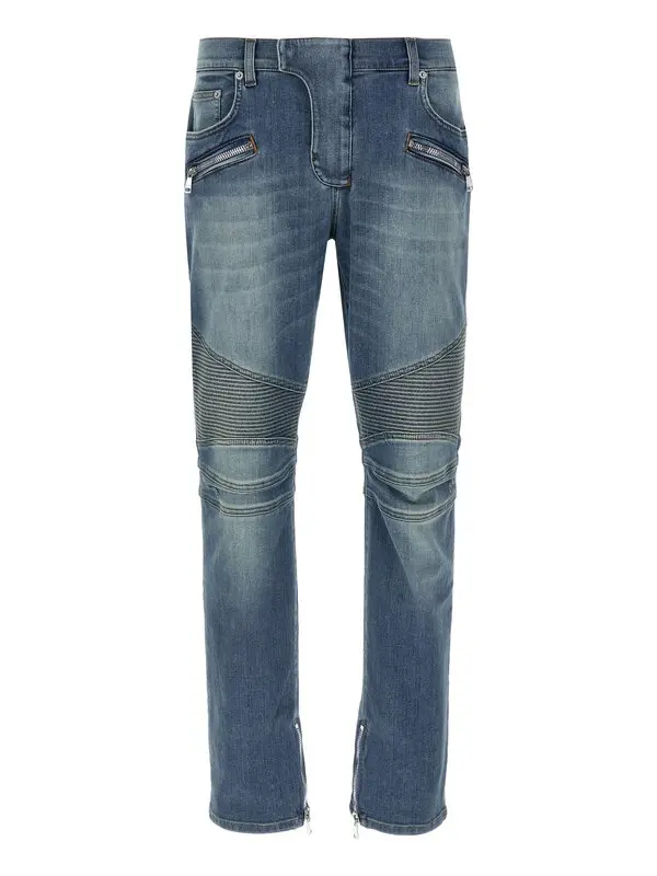 Balmain Biker Jeans - Blue