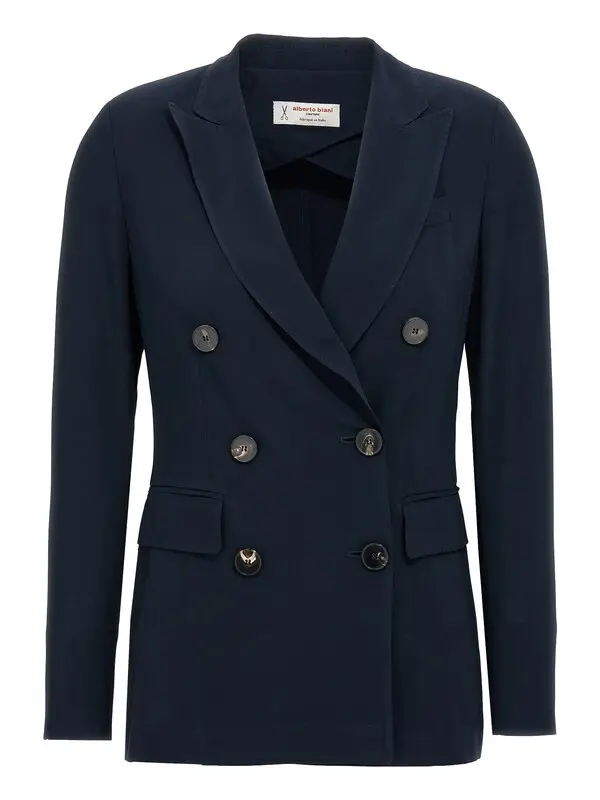 Alberto Biani Double-breasted Blazer - Blue