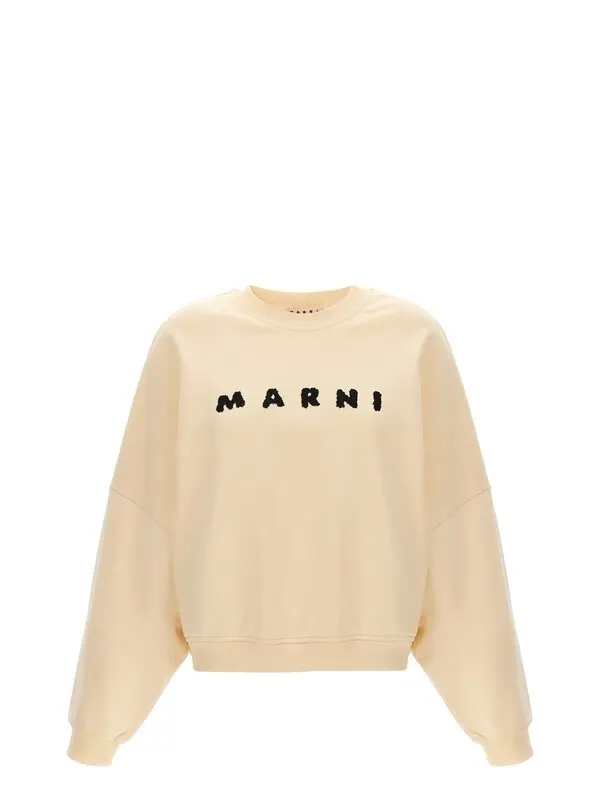 Marni Logo Print Sweatshirt - White